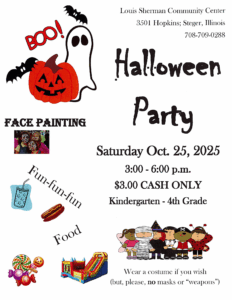 2025 Louis Sherman Community Center Halloween Party – Village of Steger
